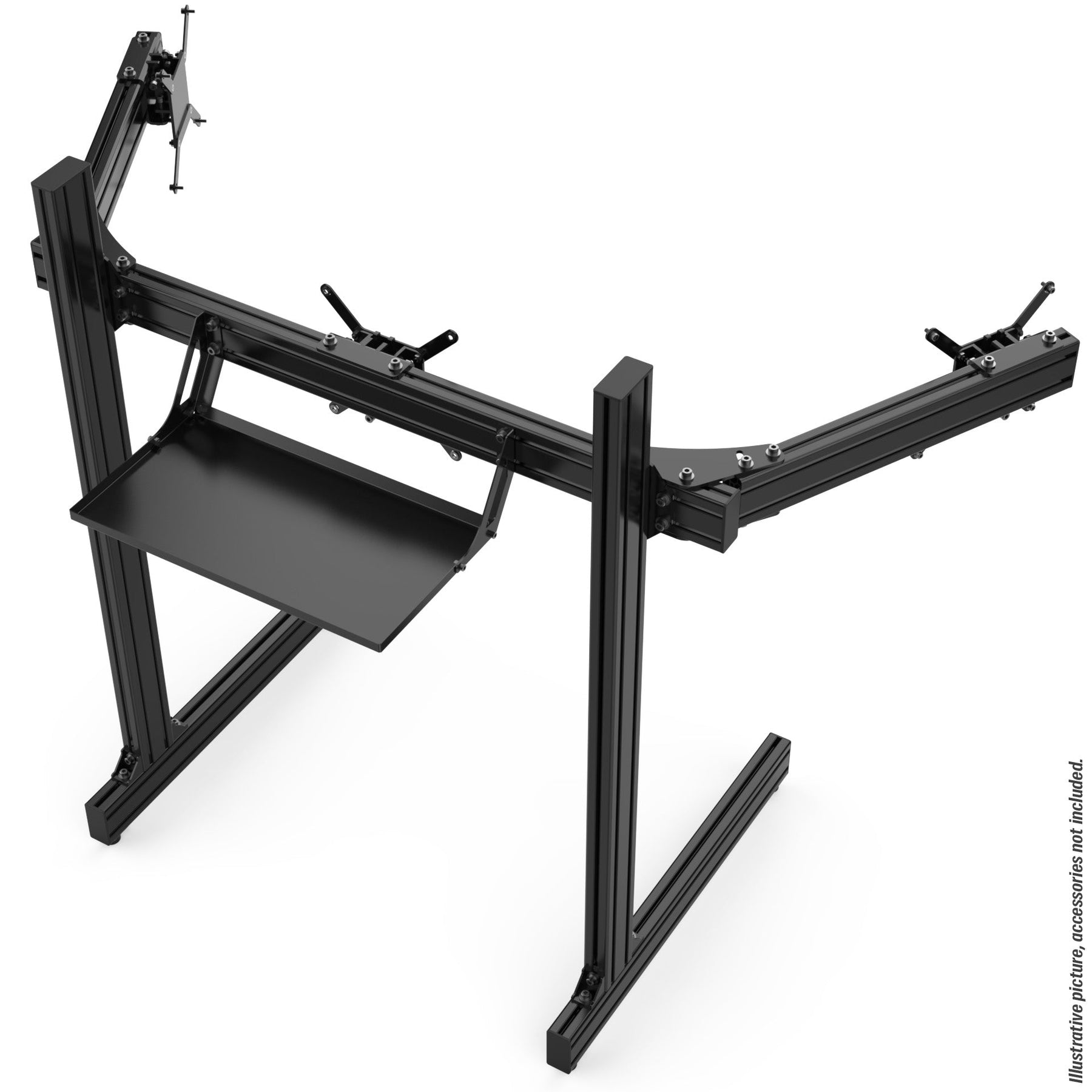 UNIVERSAL PC/DESKTOP REAR TRAY FOR TV STANDS IN ALUMINUM PROFILE | Apex ...