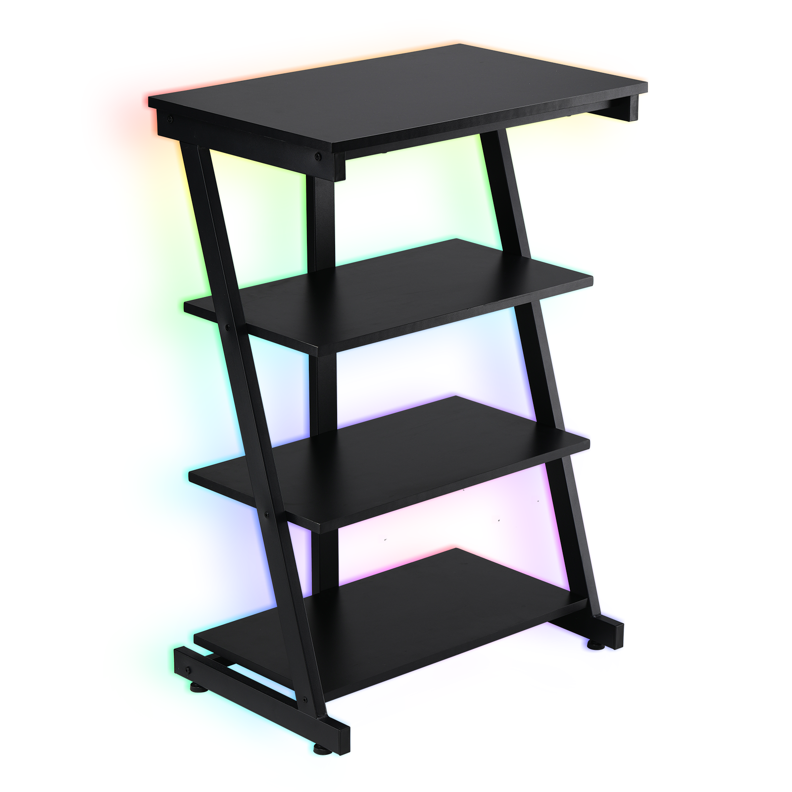4-Tier RGB Storage Shelf: Showcase Your Gaming Gear – Apex Sim Racing
