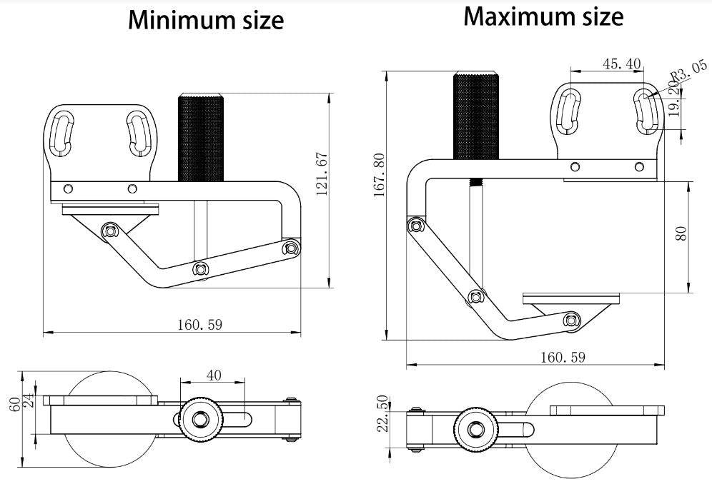 Simagic Alpha Direct Drive Wheel Base Desk Clamp | Apex Sim Racing