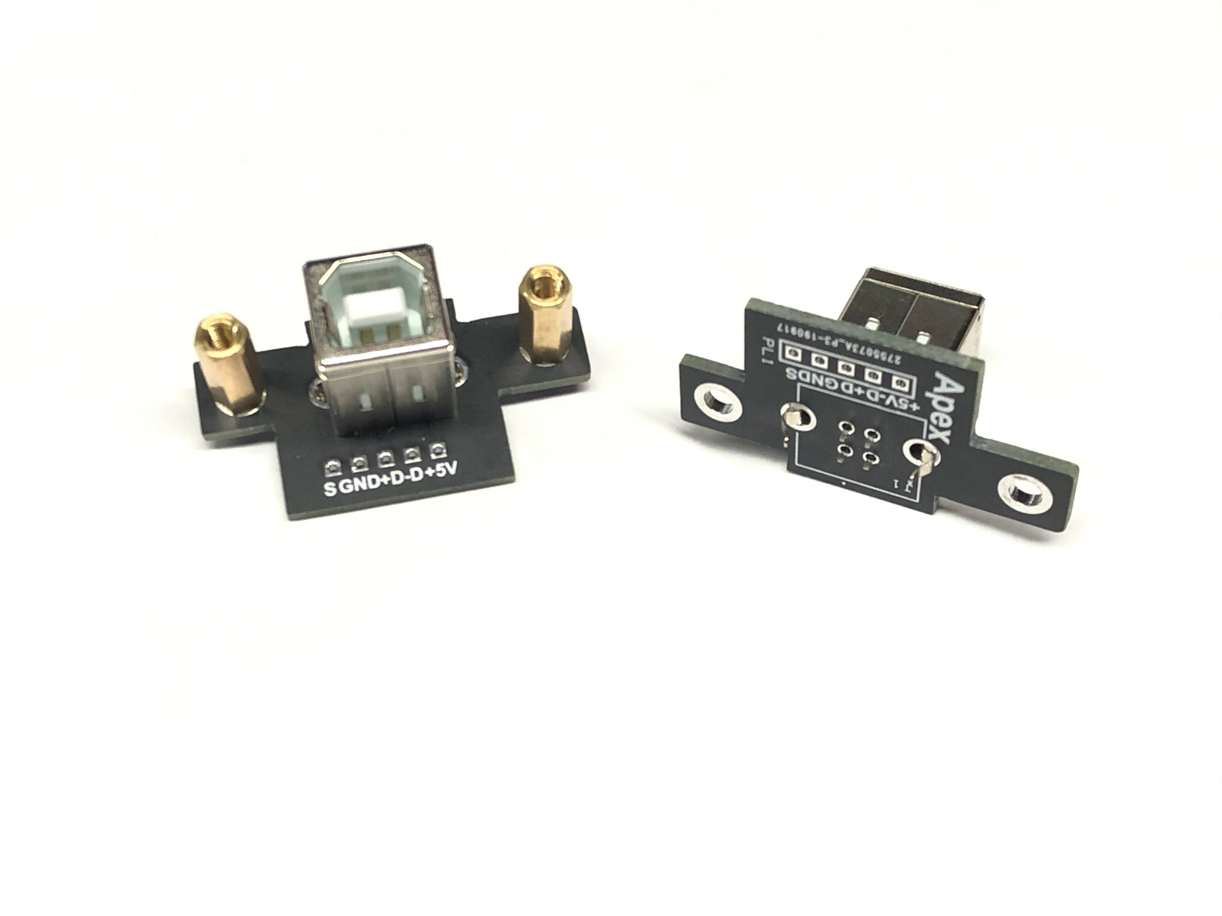 USB Type B female Vertical breakout board | Apex Sim Racing
