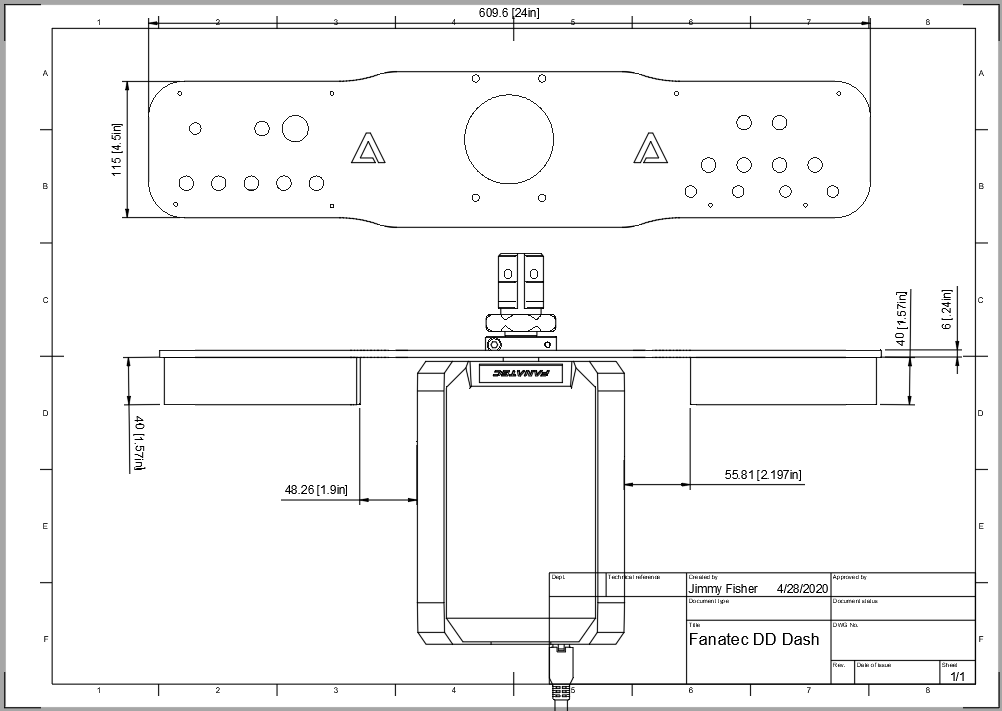 Fanatec Podium Button Box Dash Board – Apex Sim Racing