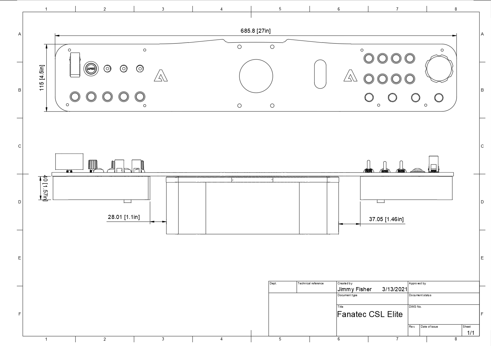 Fanatec CSL Elite Dash Board – Apex Sim Racing