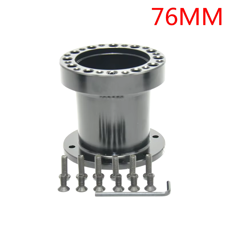 Steering Wheel Hub Extension Black | Apex Sim Racing