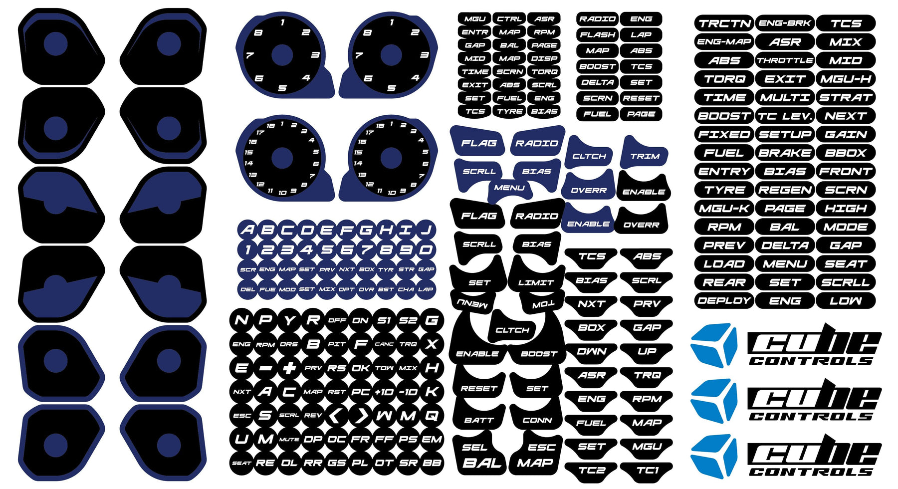 Cube Controls Sticker Kits – Apex Sim Racing