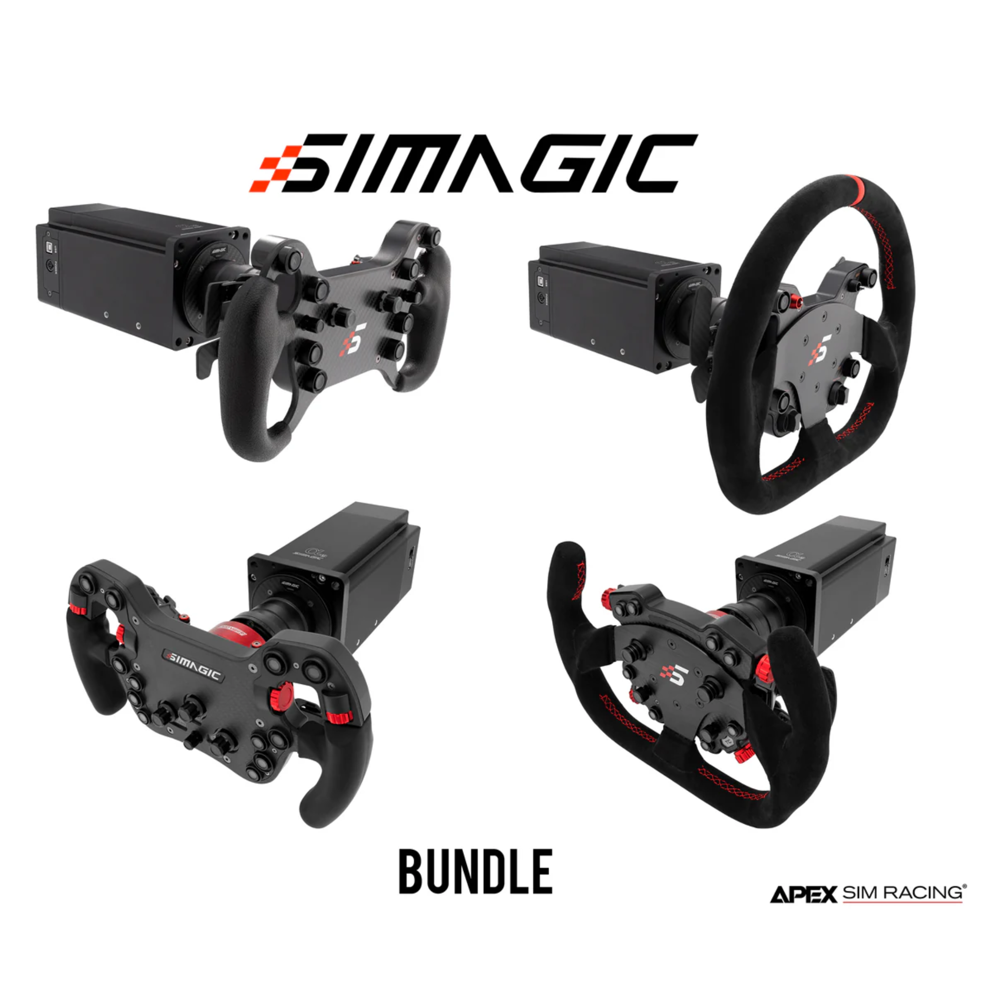 Simagic Alpha Direct Drive Wheel Base & Wheel – Apex Sim Racing