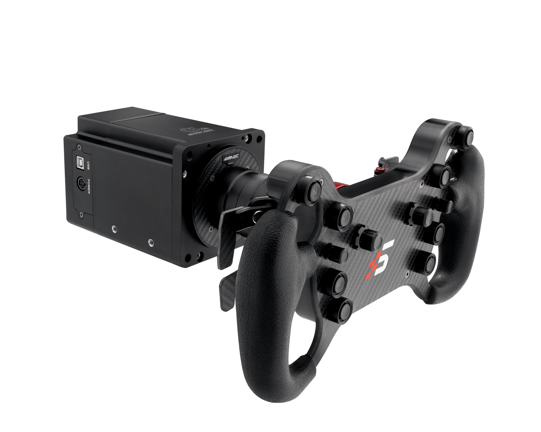 Simagic Alpha Direct Drive Wheel Base & Wheel – Apex Sim Racing