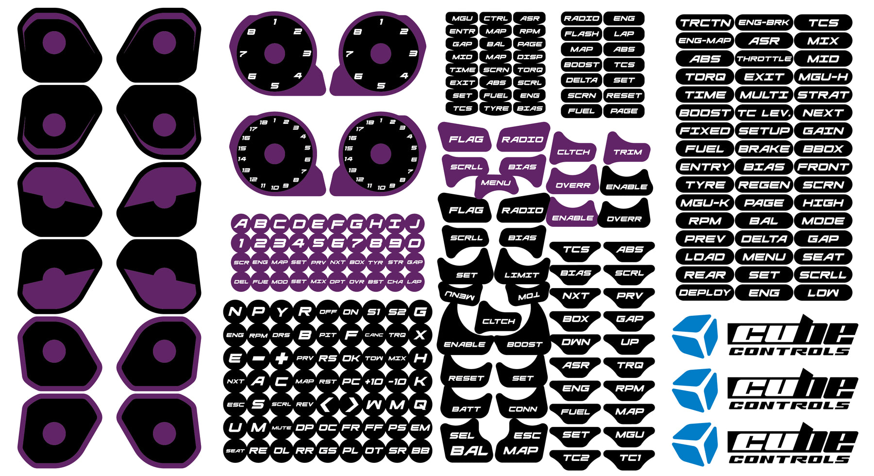 Cube Controls Sticker Kits – Apex Sim Racing