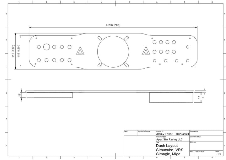 Sim Racing Dashboard Panel – Apex Sim Racing