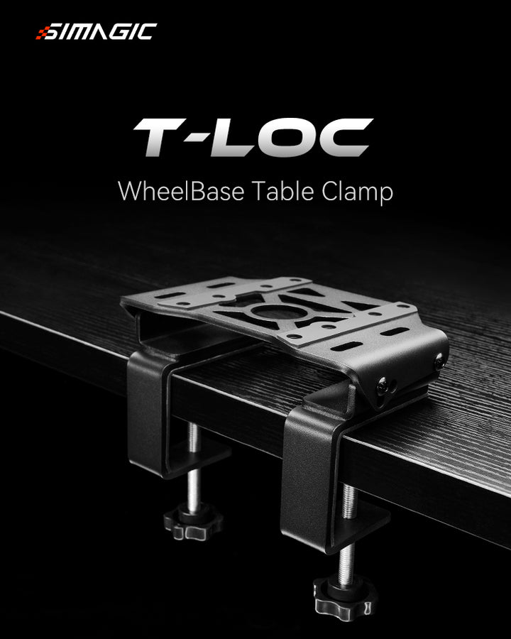 Simagic Alpha Direct Drive Wheel Base Table Clamp (T-LOC) – Apex Sim Racing