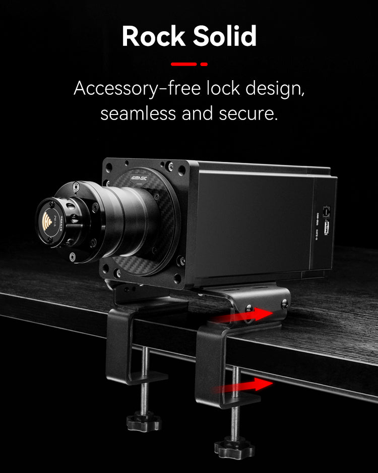 Simagic Alpha Direct Drive Wheel Base Table Clamp (T-LOC) – Apex Sim Racing