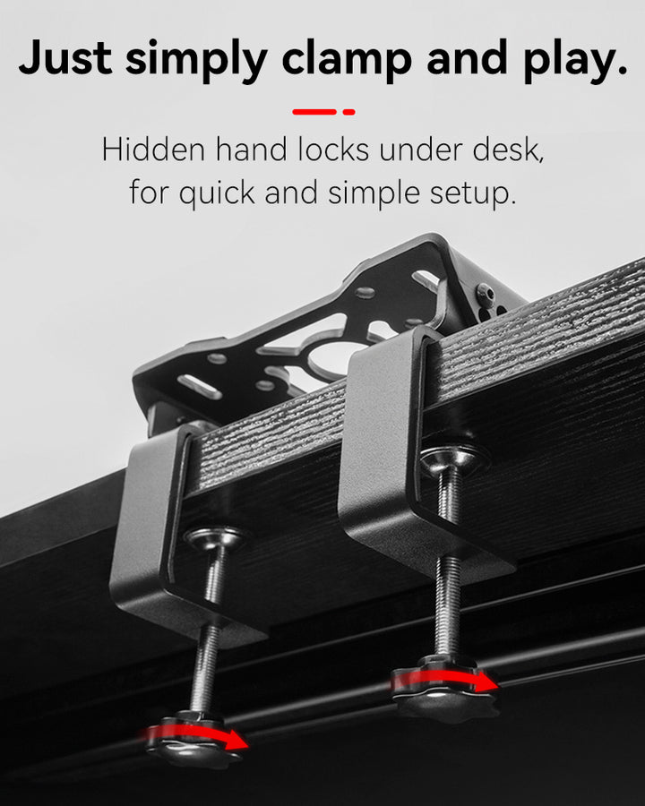 Simagic Alpha Direct Drive Wheel Base Table Clamp (T-LOC) – Apex Sim Racing