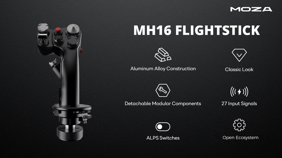 Moza Racing Flight Stick: Precision for Sim Pilots – Apex Sim Racing
